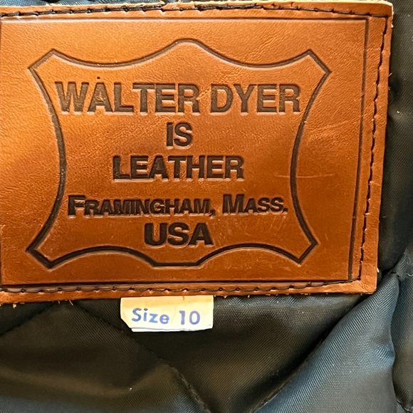 Walt Dyer | Jackets & Coats | Heavy Duty Dark Brown Leather Walt Dyer ...